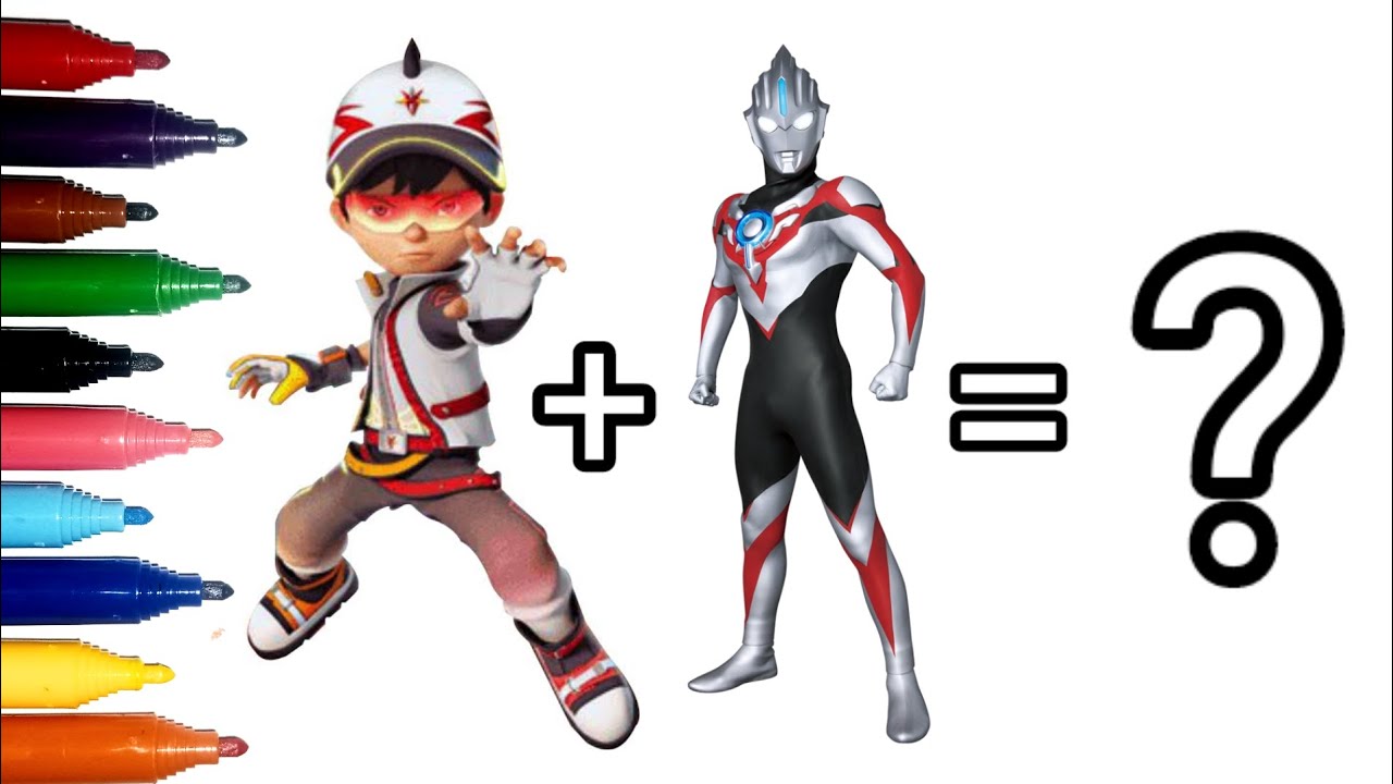 BoBoiBoy Galaxy Berubah menjadi Ultraman - Menggambar dan Mewarnai ...