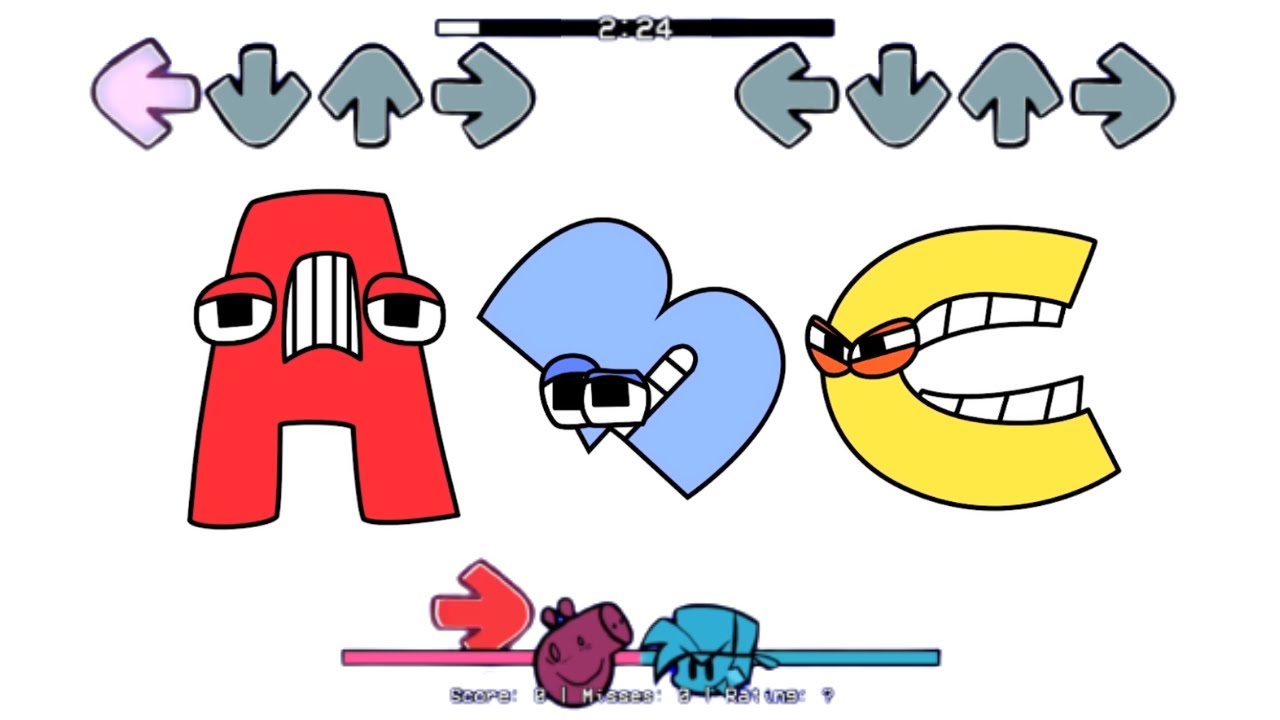 FNF Alphabet Lore: ORIGIN Story in Friday Night Funkin' be like Pt.1 ...