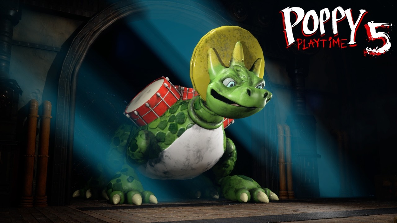 Poppy Playtime: Chapter 5 - Meeting with DRUMCERATOPS (Gameplay 15) - YouTube