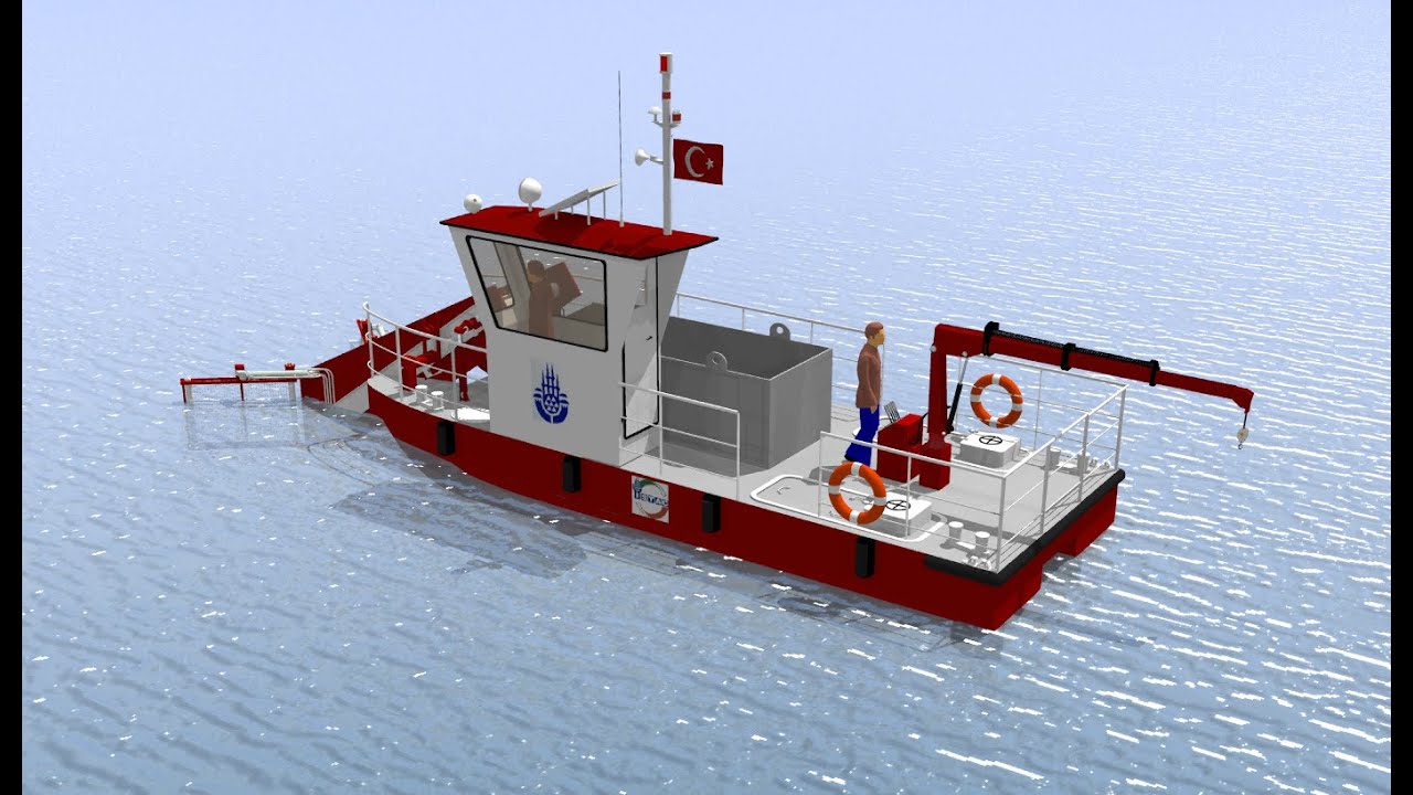 Sea clean up "Sea Hunter Pro" Boat by EPS - YouTube