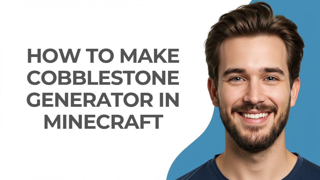 How To Make Cobblestone Generator In Minecraft - GUIDE! - YouTube
