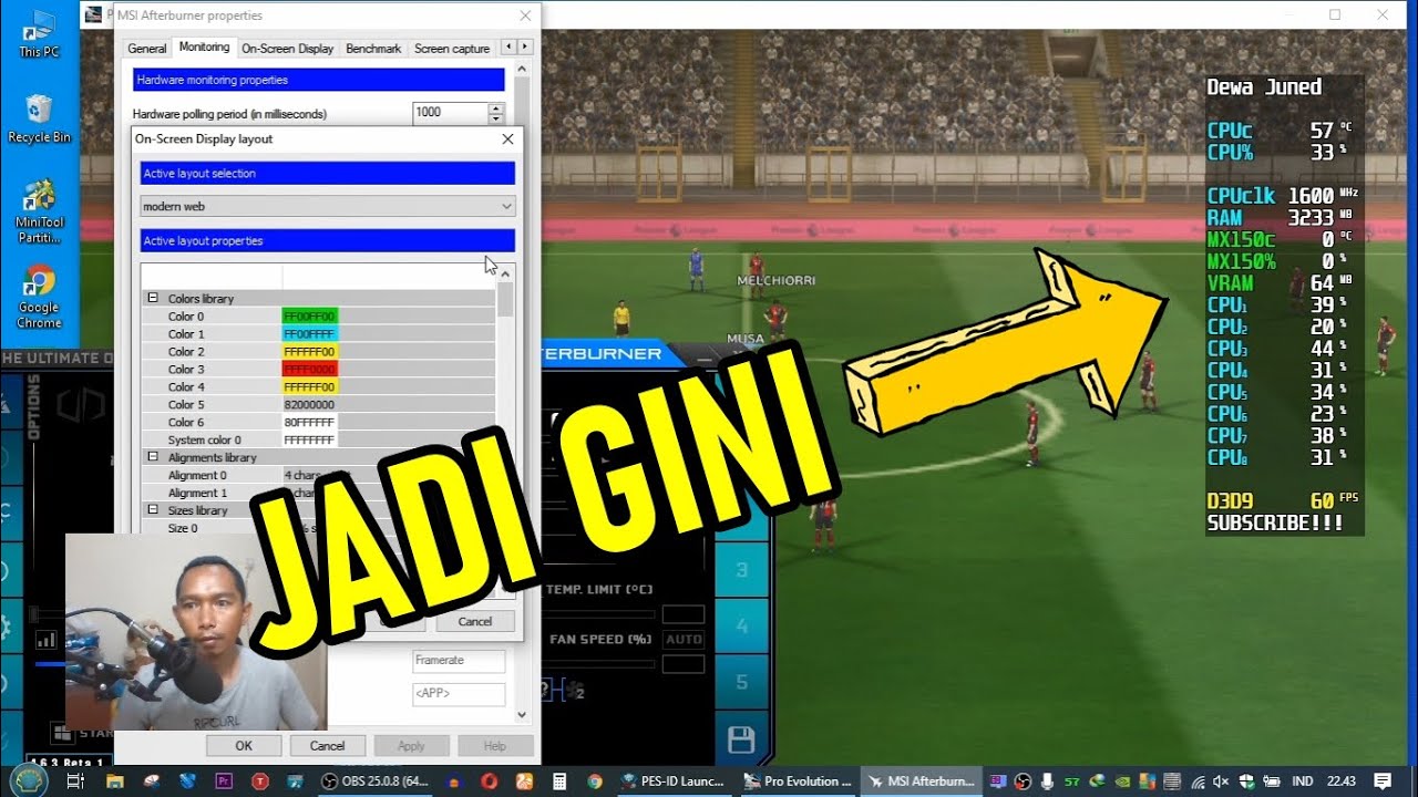 Tampilan OSD Jadi Keren!!! | Setting MSI Afterburner dan Riva Tuner ...