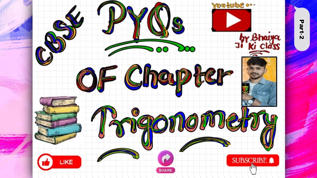 CBSE PYQS OF TRIGONOMETRY CLASS-10 (part-2) || Last five years Pyqs ...