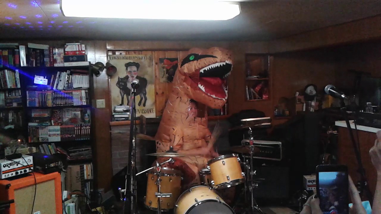 T-Rex Plays Drums - YouTube