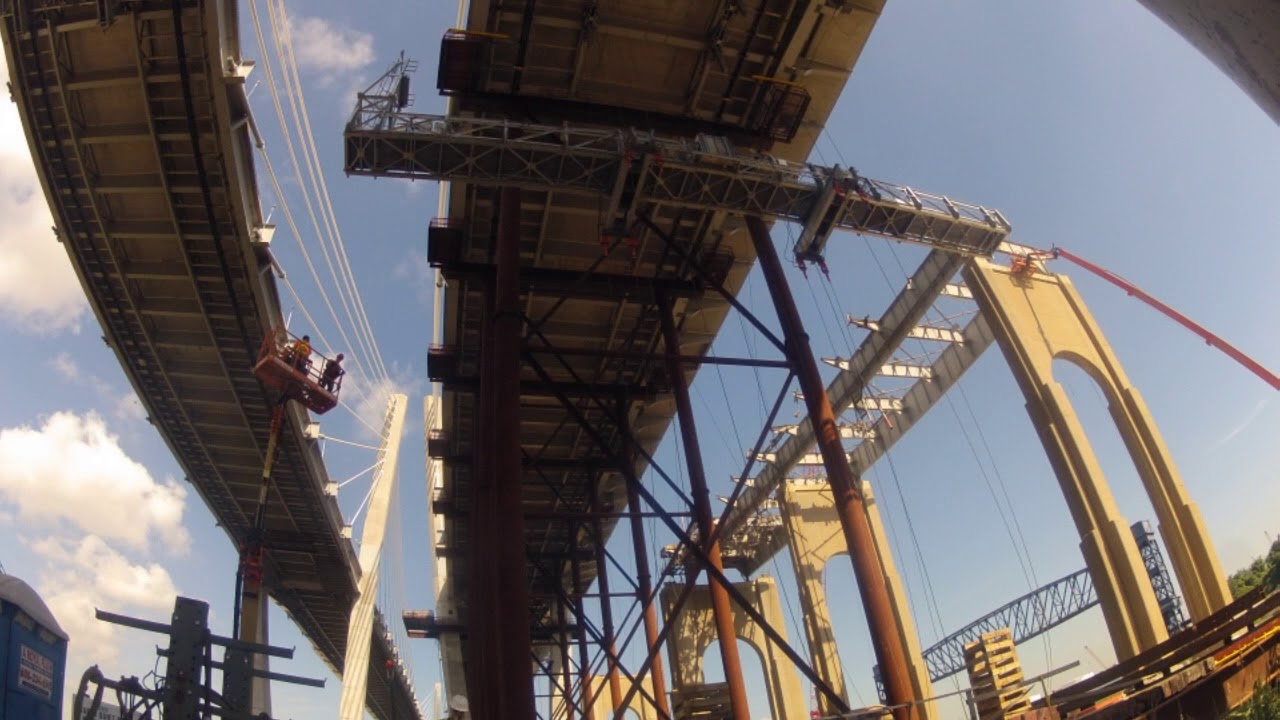Under Bridge Traveling platform install - YouTube