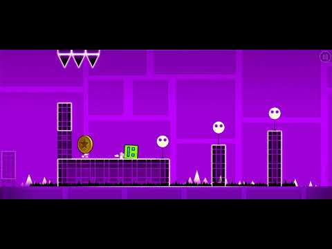 Geometry dash- winning level one on |first try| - YouTube