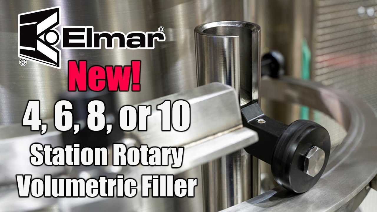 New Elmar 4, 6, 8 or 10 Station Rotary Volumetric Filler - YouTube