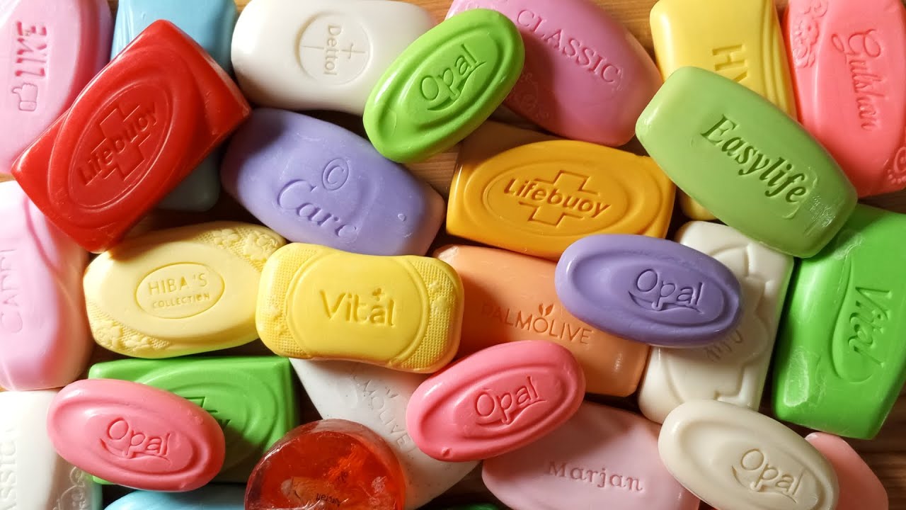 ASMR l Soap satisfying Relaxing sound l ASMR soap opening Haul ...