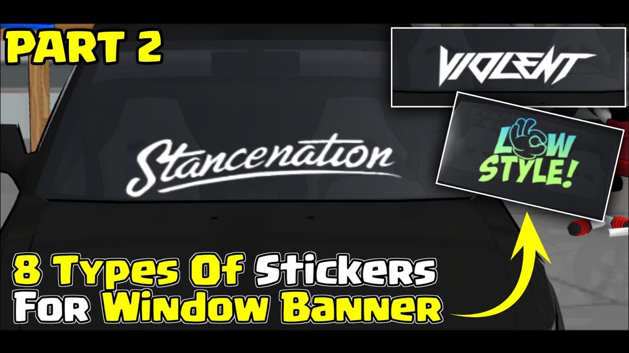 8 Sticker Banner Untuk Kaca Fr Legends Part 2 - YouTube