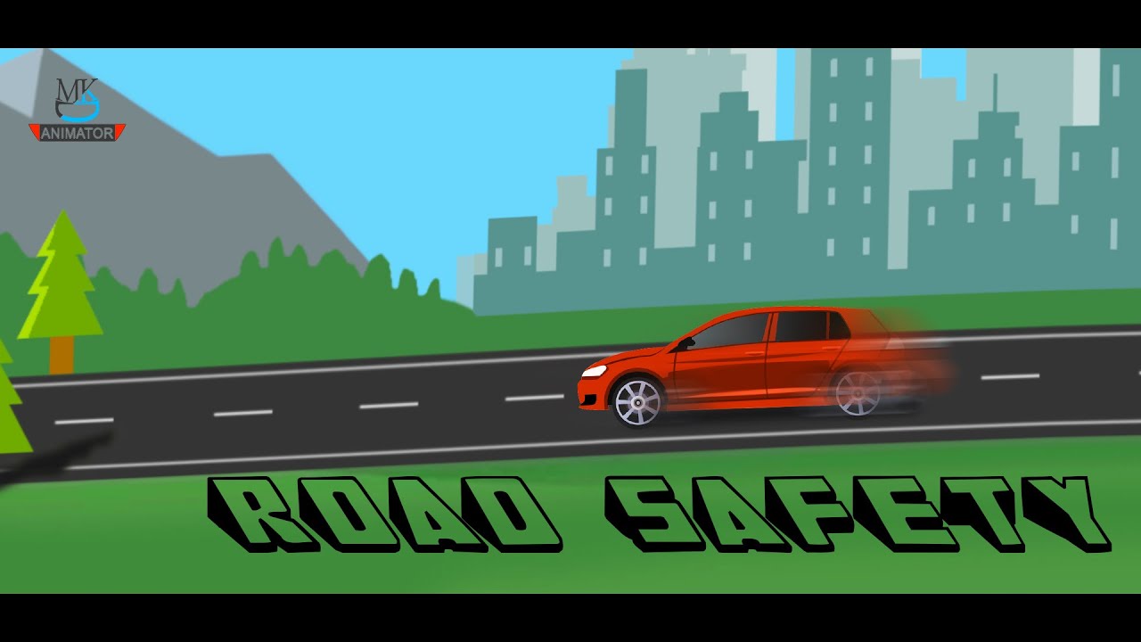 सड़क सुरक्षा | Road Safety Short Animation | 4K | Motion graphic - YouTube