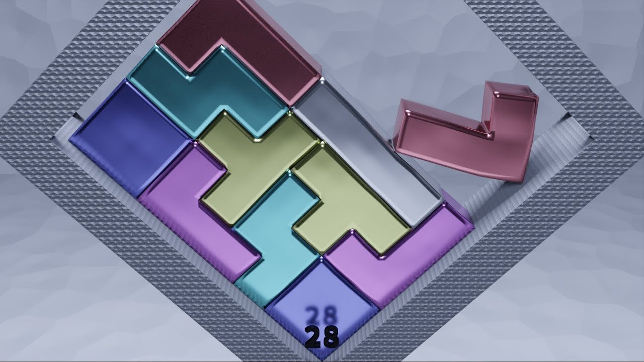 Soft body Tetris with Rhombus frame - YouTube