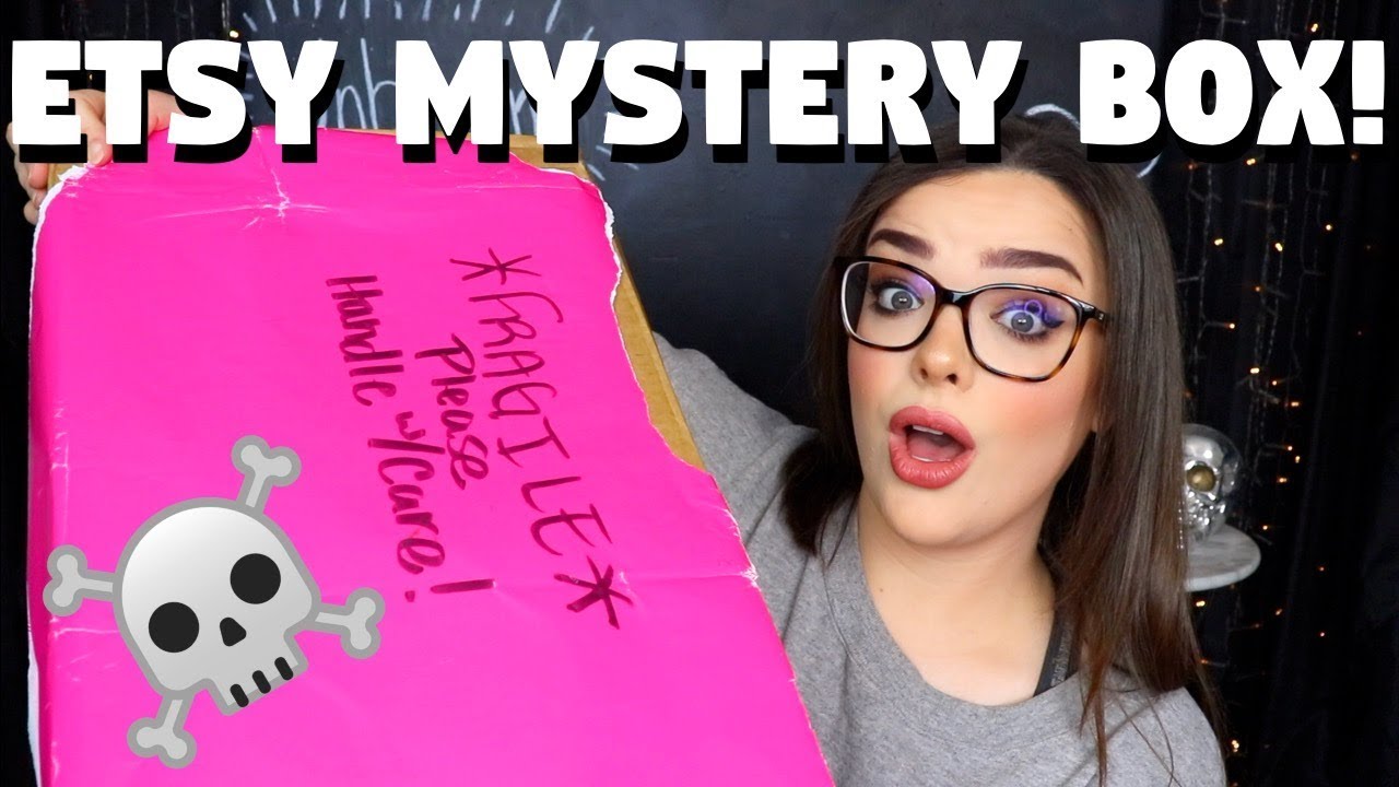 WHAT'S IN THIS GIANT PINK BOX?! Etsy Mystery Box Unboxing! - YouTube