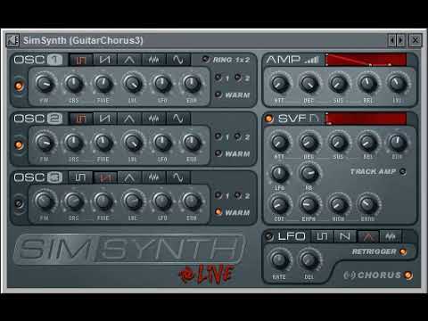 SimSynth VST synthesizer (Image-Line) - Preview of 73 sound patches - YouTube