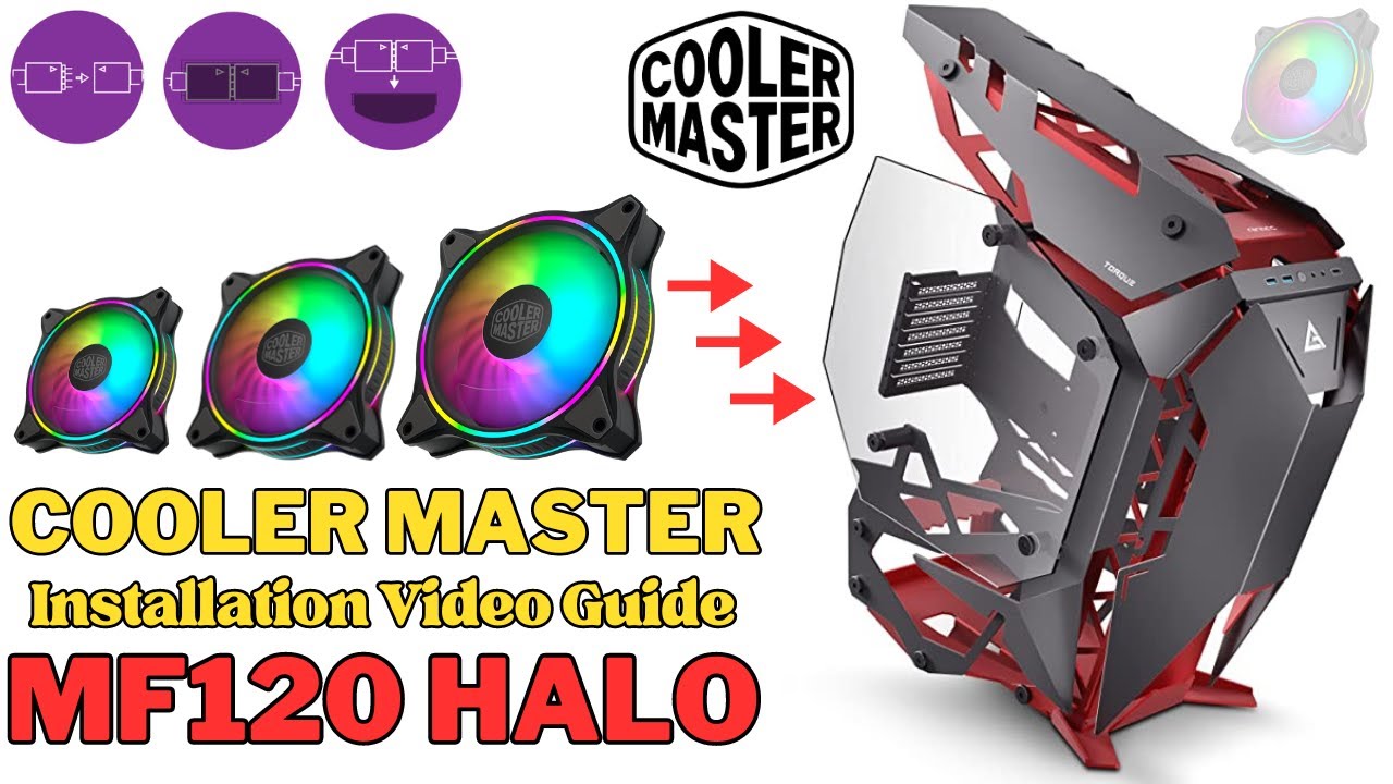 Cooler Master Master Fan MF120 Halo Installation Ultimate Step-by-Step ...