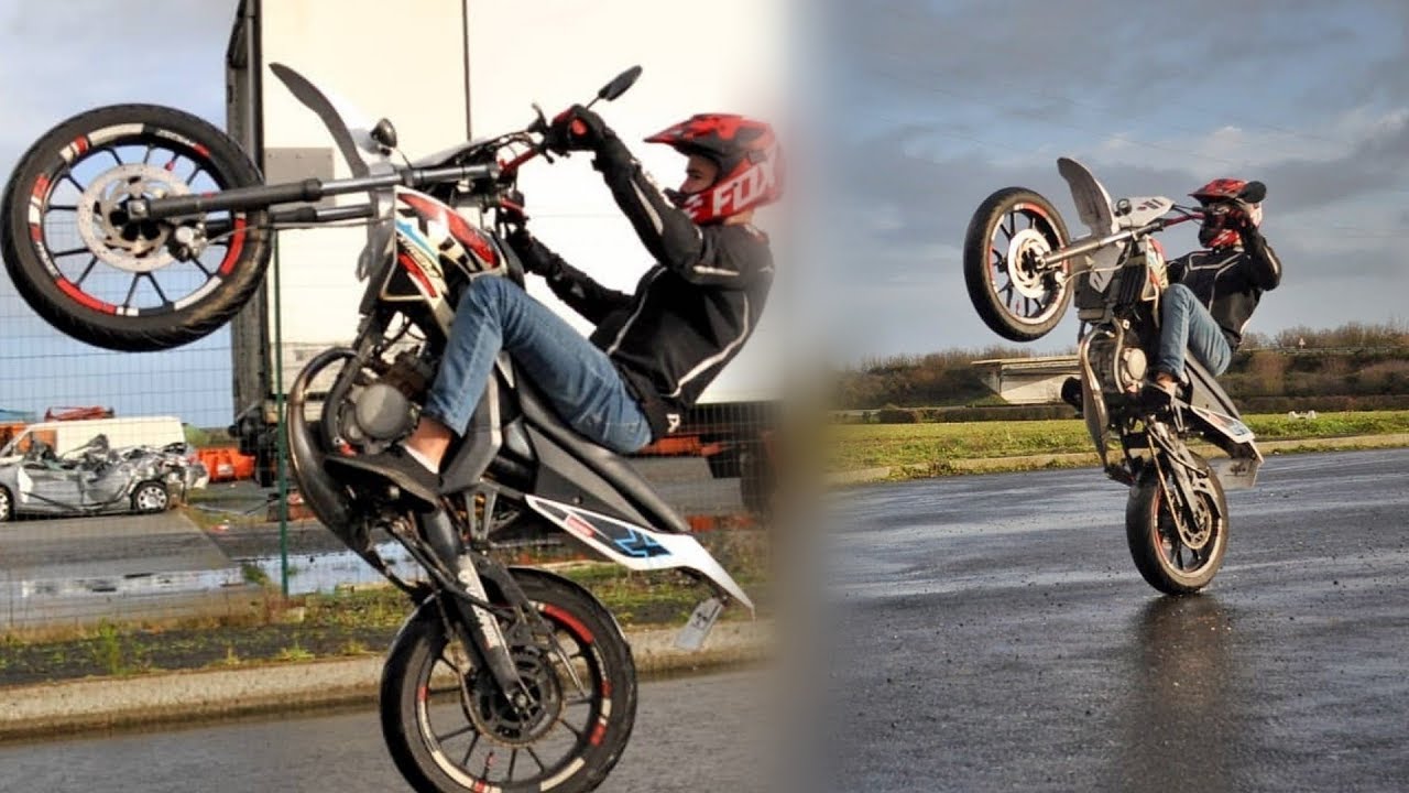 Entraînement wheeling 7 (on s'améliorer) - YouTube