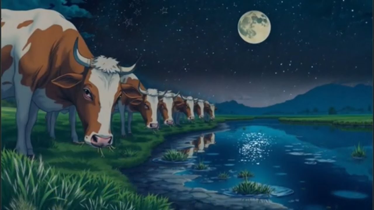 🌙 Night Symphony on the Tranquil Farm: Sleep Music & Elegant Farm ...