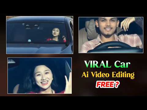 Car Driving Ai Video Editing | Pata Chalega Song Reels Editing | Mercedes Car Ai Video Editing