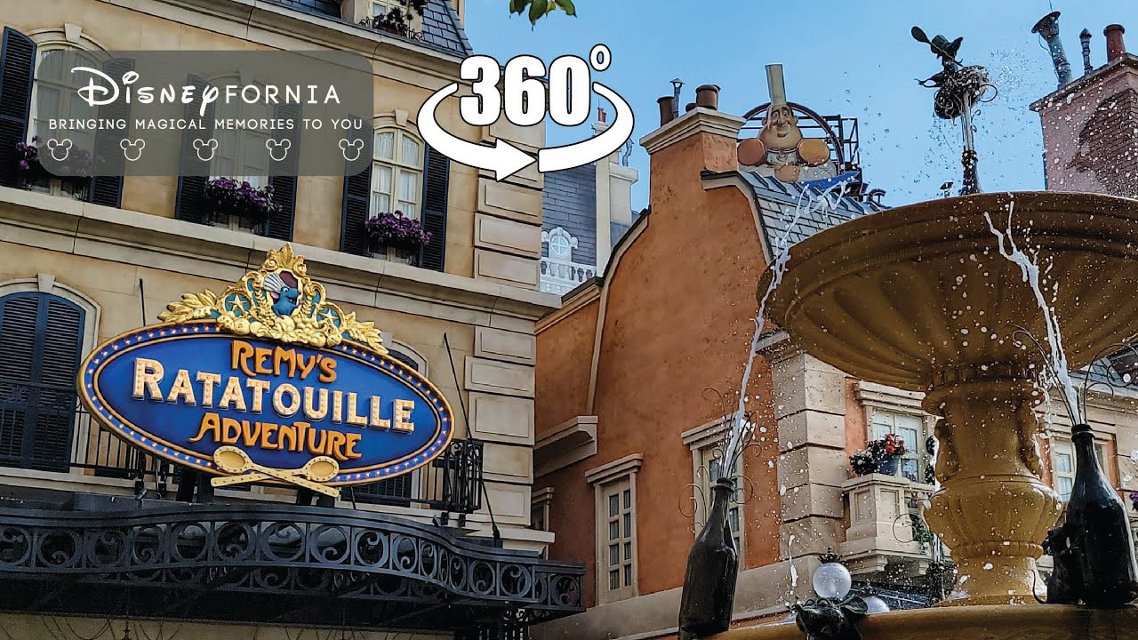 Remys Ratatouille Adventure | 4K 360 Full Ride Video | Epcot Center ...