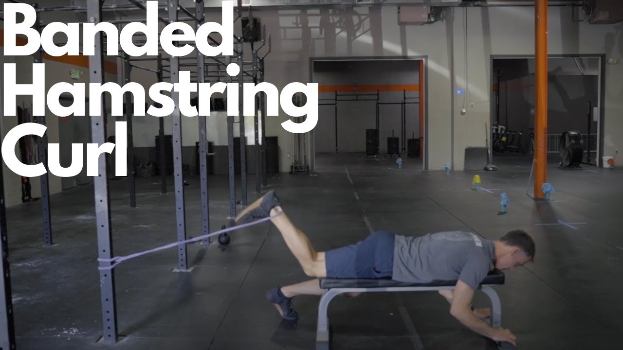 Banded Hamstring Curl - YouTube