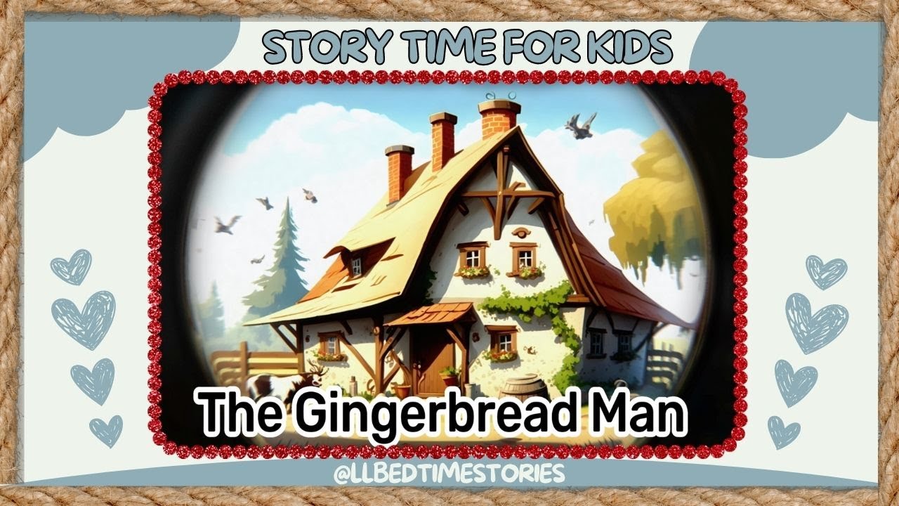 The Gingerbread Man - A Colorful Animated Comic Book for Kids! - YouTube