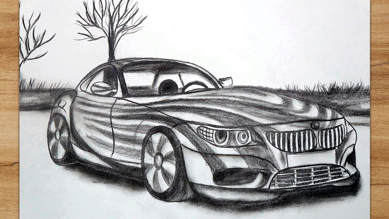 How to Draw a Car Step by Step for Beginners | Car Drawing Tutorial ...