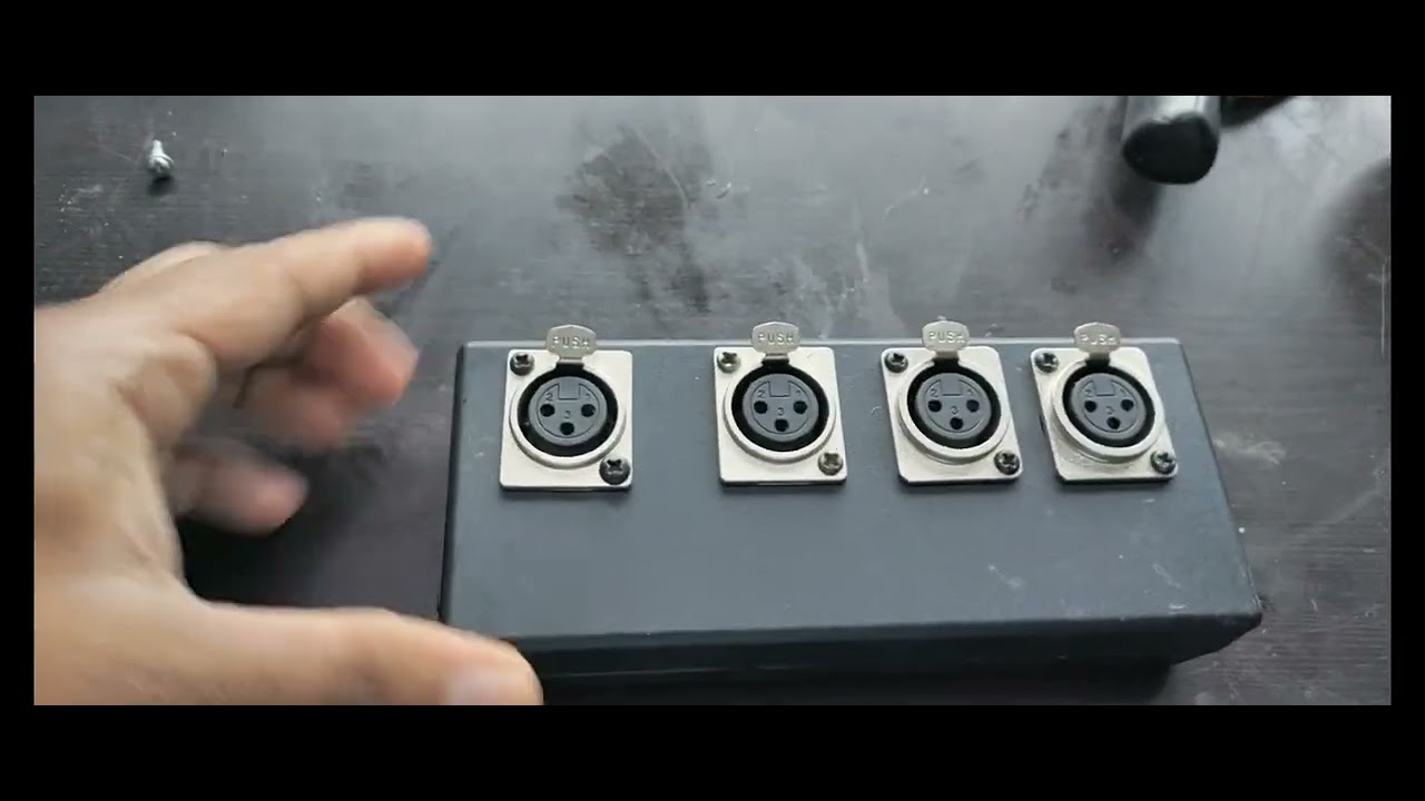 mini stage box using cat 6 cable - YouTube