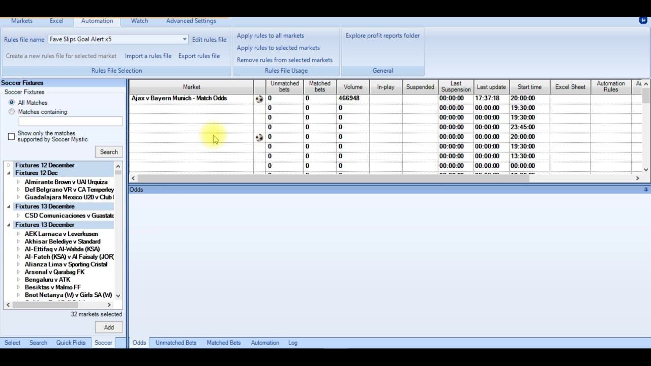 Fav Conceding Goal Alert Automation for BetAngel Pro - YouTube