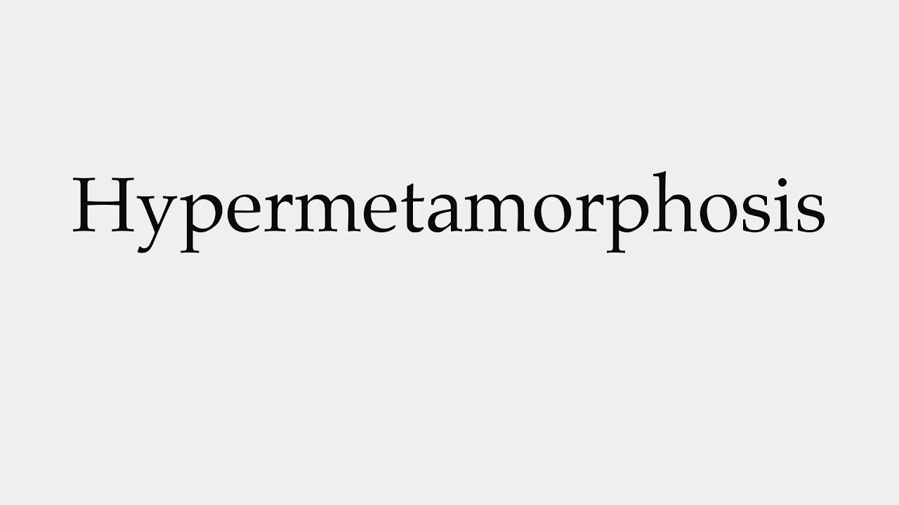 How to Pronounce Hypermetamorphosis - YouTube