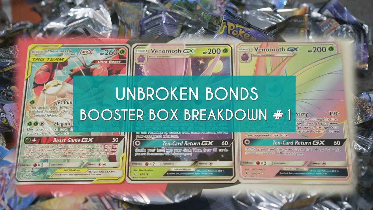 Unbroken Bonds Booster Box Breakdown #1 - YouTube