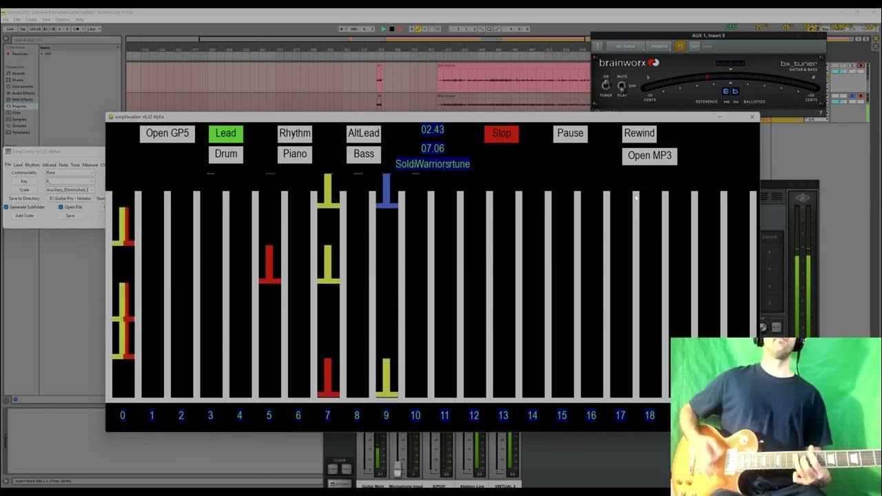 Session #273 - #3 of 9 - Thin Lizzy - Warriors - SongVisualizer V0 3Z Alpha - YouTube
