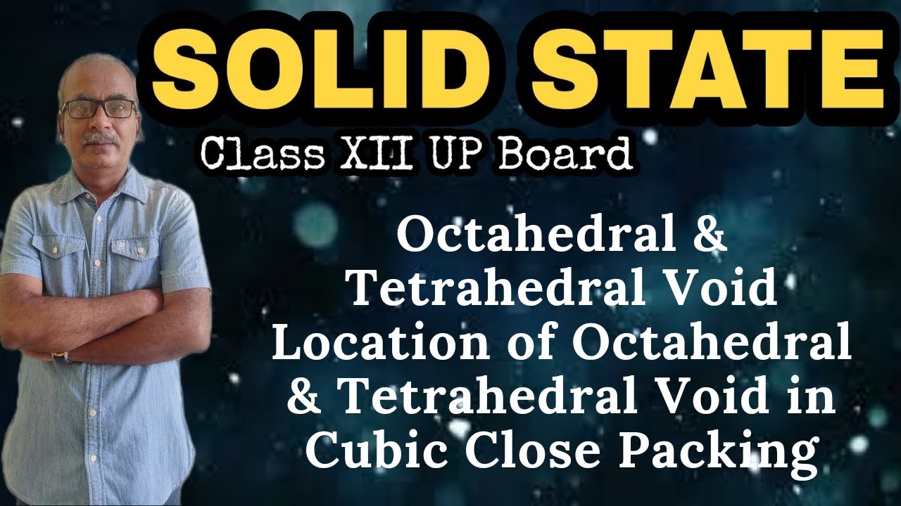 Solid State 08: Octahedral & Tetrahedral Void & their Location in Cubic ...