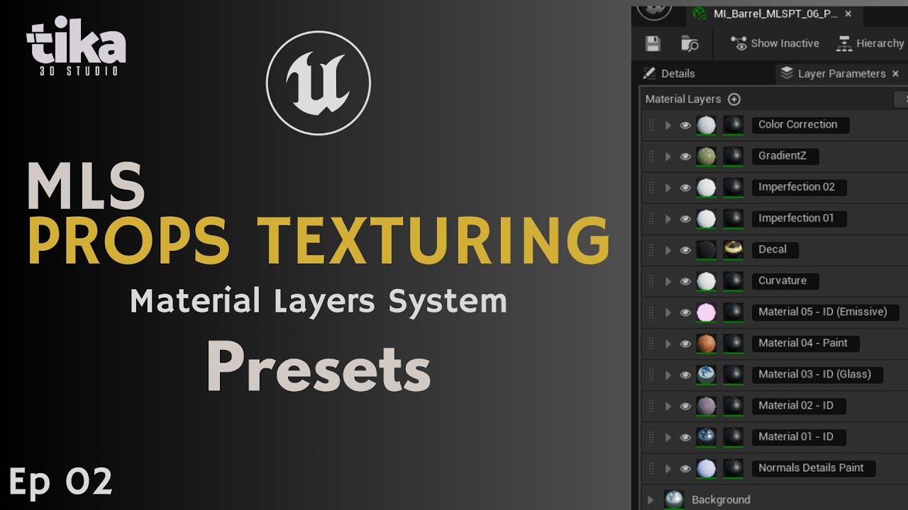Ep02 - Presets y Funcionamiento - Curso de Texturizado en UE5+ - MLS Props Texturing (Unreal 5 ...