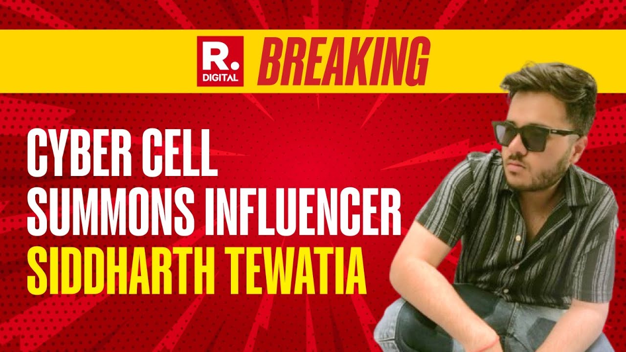 Cyber Cell Summons Influencer Siddharth Tewatia Over India's Got Latent Controversy - YouTube
