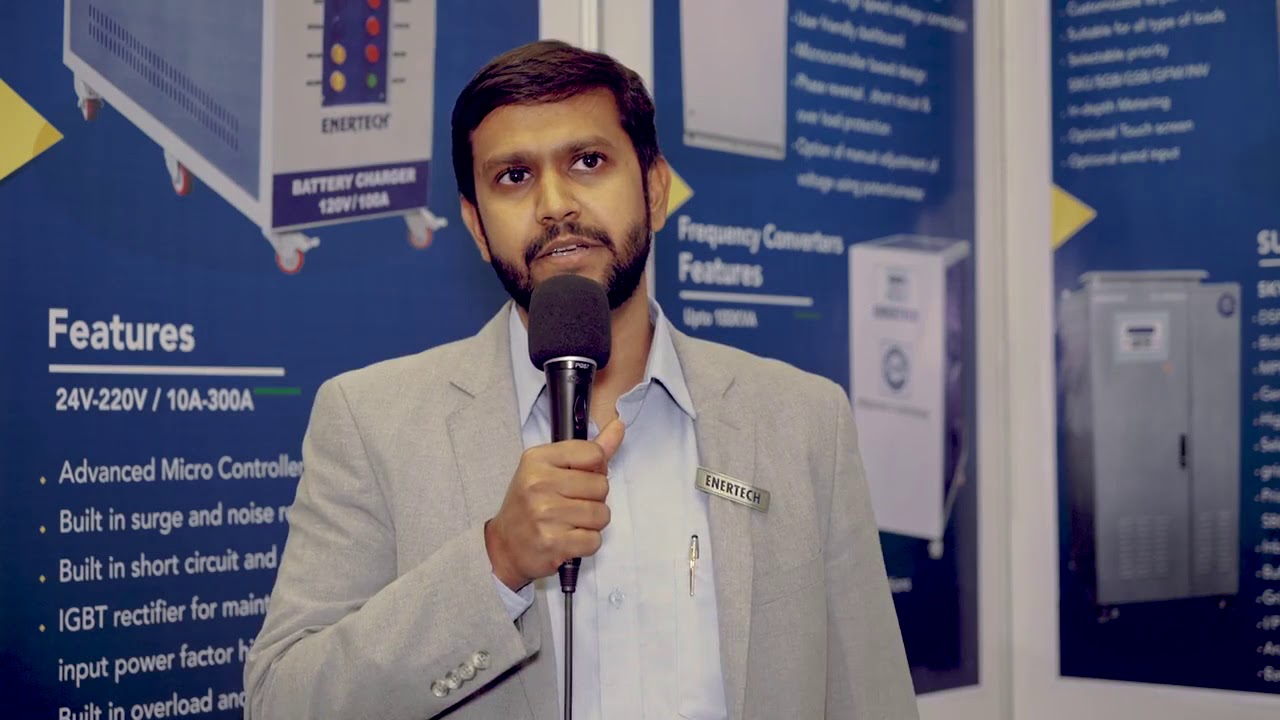 Enertech UPS unveils solar electronics to wider African market - YouTube