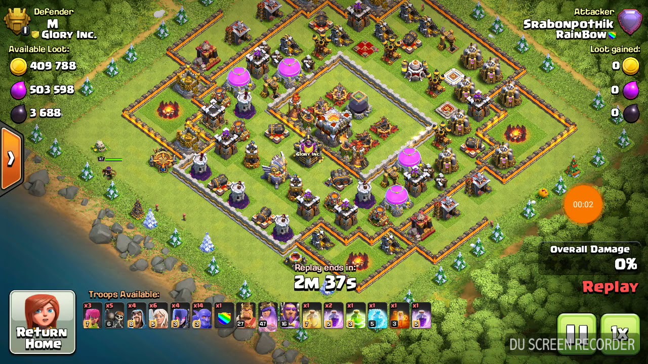 Max th11 vs th11 3 star attack in legend - YouTube