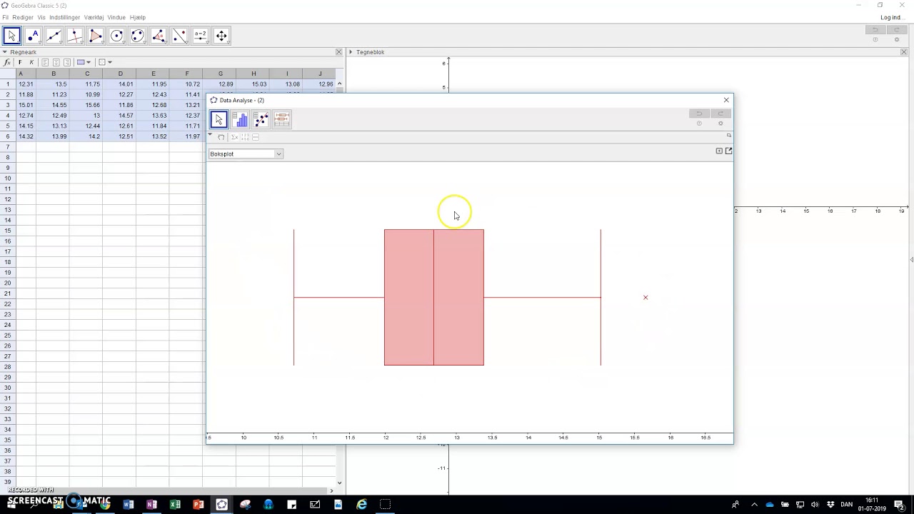 Boksplot i Geogebra 2019 - YouTube