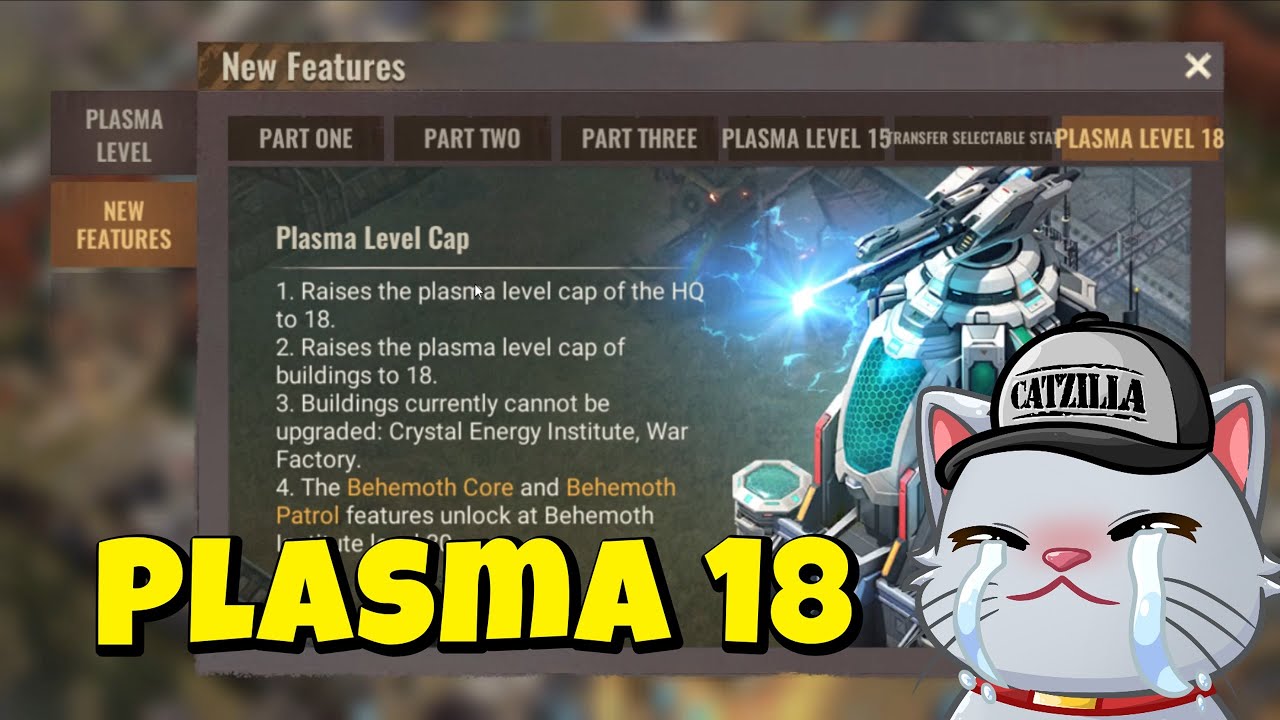 State of Survival : Plasma 18 , behemoth core and new gem slots - YouTube