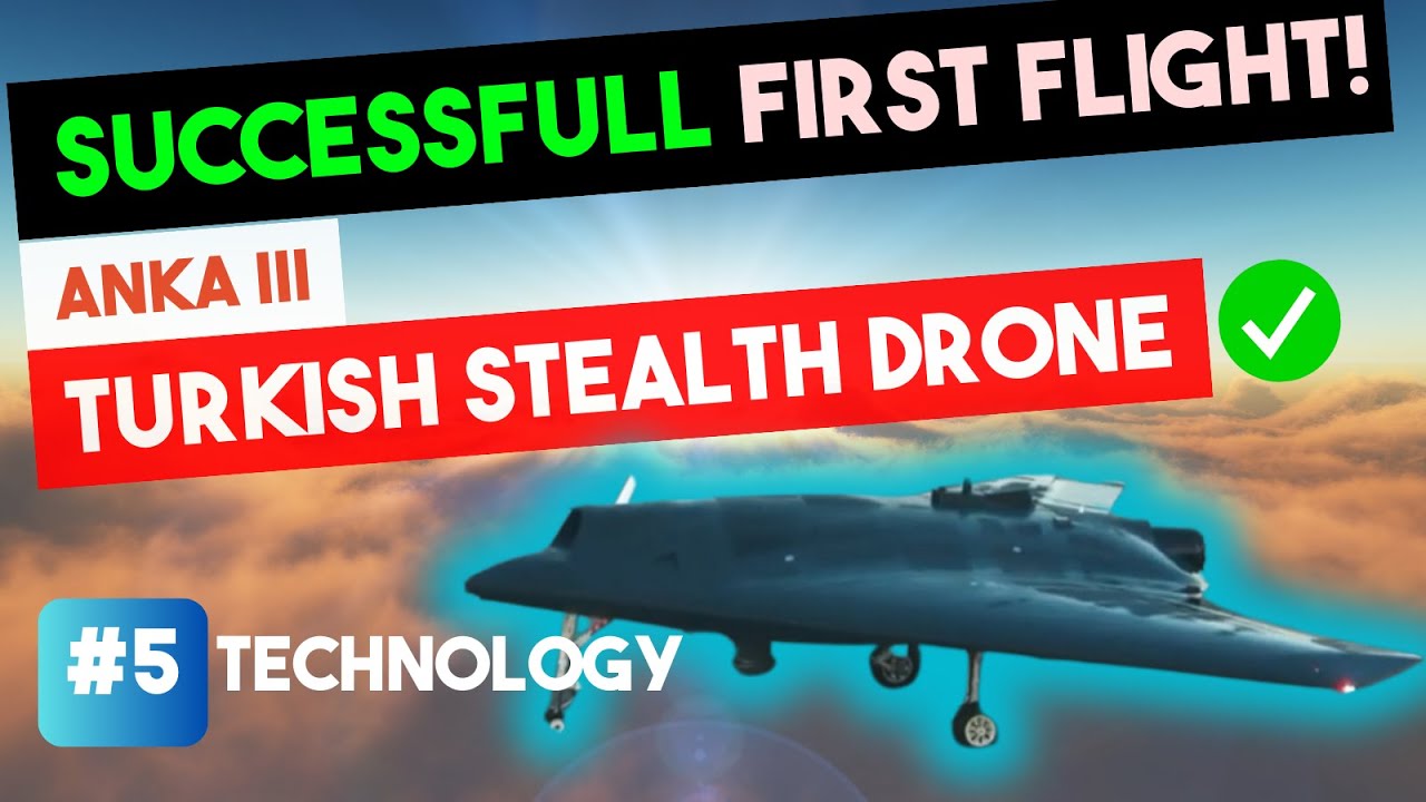 The ANKA-3 First Flight Video- december 28, 2023 #turkish #stealth # ...
