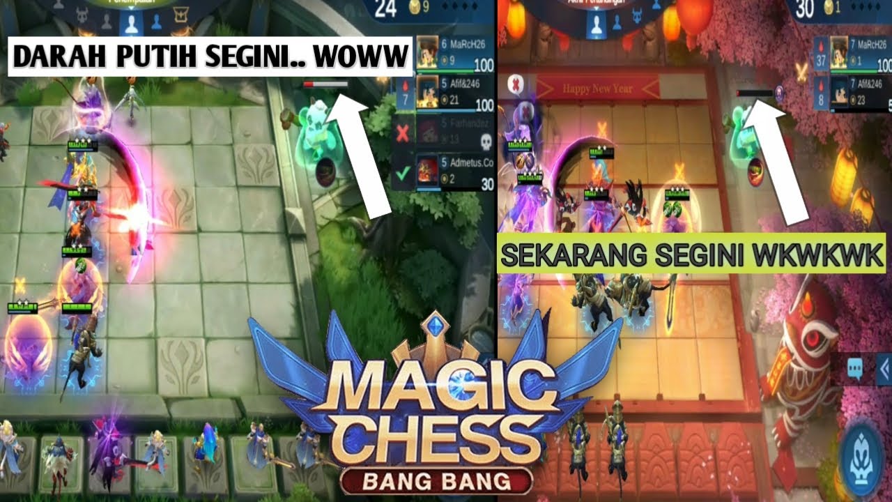 CARA MAIN MAGIC CHESS DENGAN DARAH PUTIH LAWAN YANG MERESAHKAN - YouTube