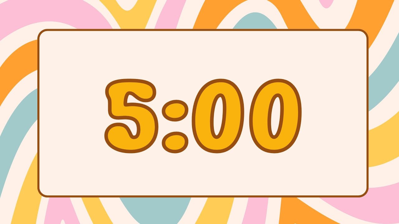 5 Minute Colorful Timer - YouTube