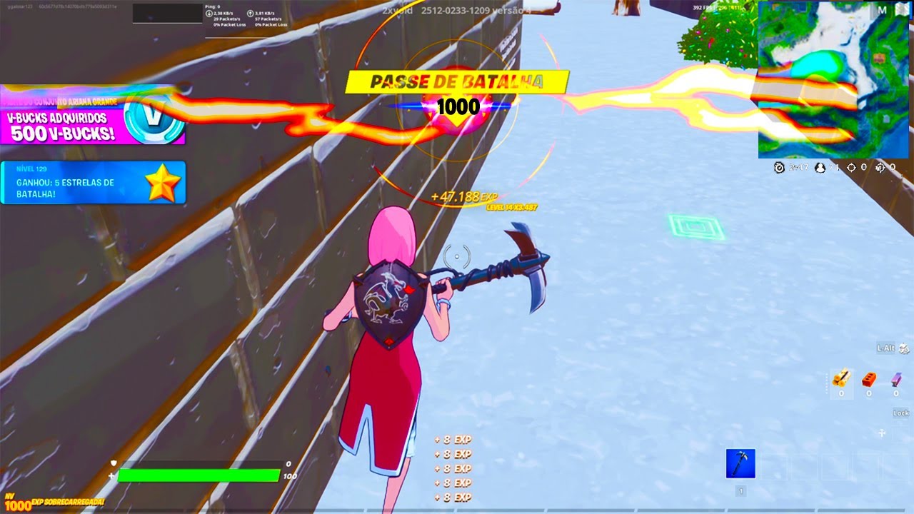 BUG DE XP INFINITO! *NIVÉL 1.000 EM 1 DIA* Fortnite Temporada 8 ...