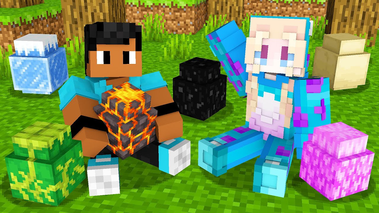 COMPREI TODOS OS OVOS ELEMENTAIS DO MINECRAFT - YouTube