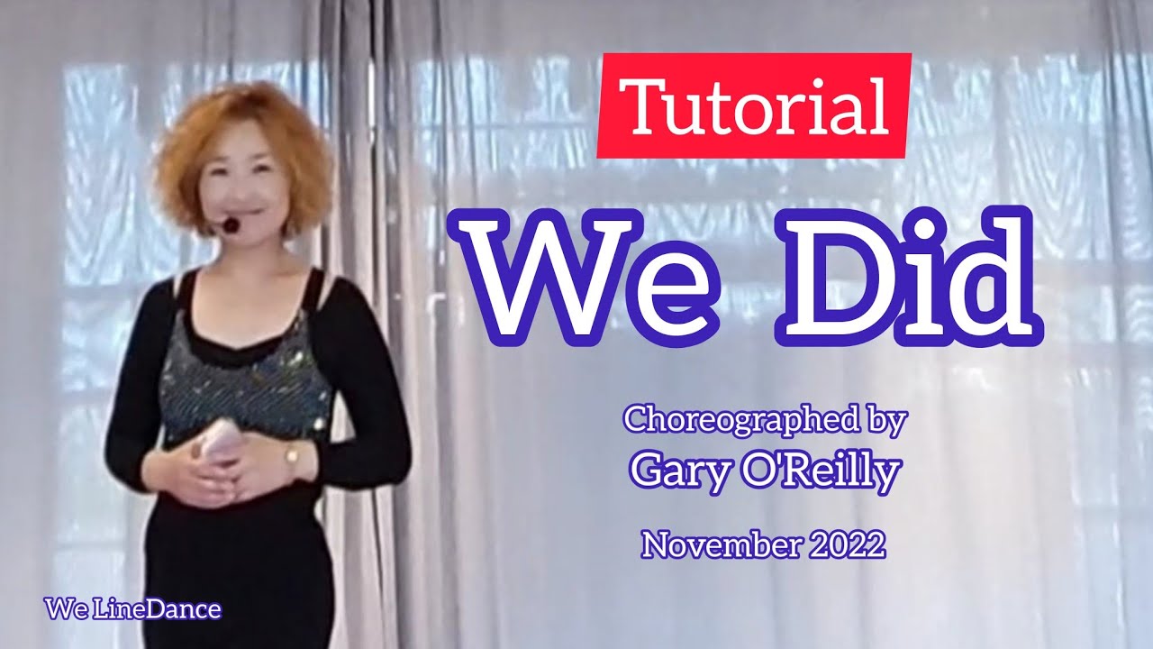 Tutorial - We Did Linedance - YouTube