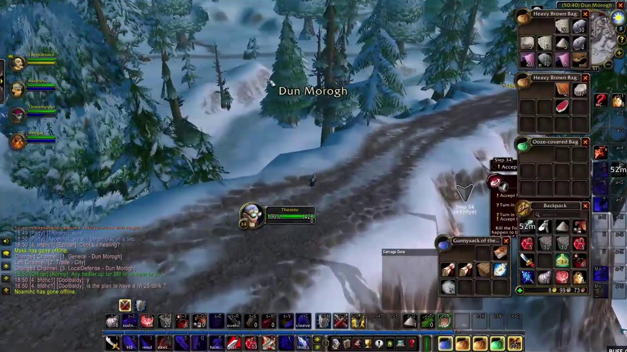 WoW Classic Hardcore - warrior leveling 30 - YouTube