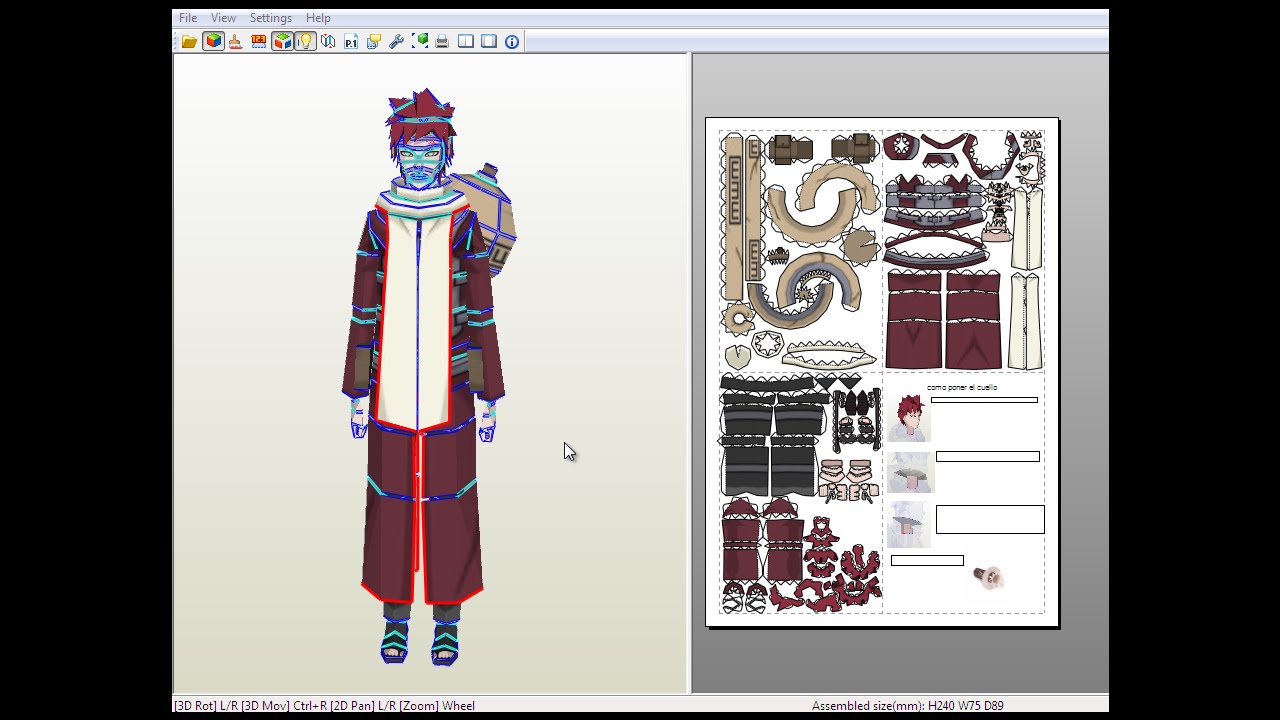 Descargar plantillas de GAARA para papercraft. @elchicodelamedianoche2623