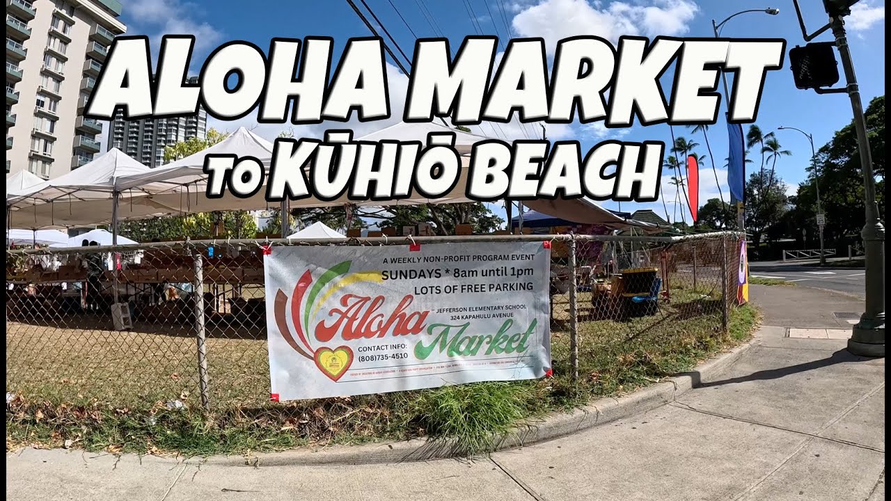 Sunday Waikiki Community Market the Aloha Market to Kuhio Beach Virtual ...