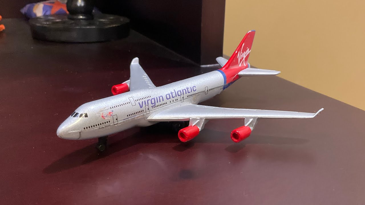 RARE Virgin Atlantic 747 Blue Stripe Livery Review! - YouTube