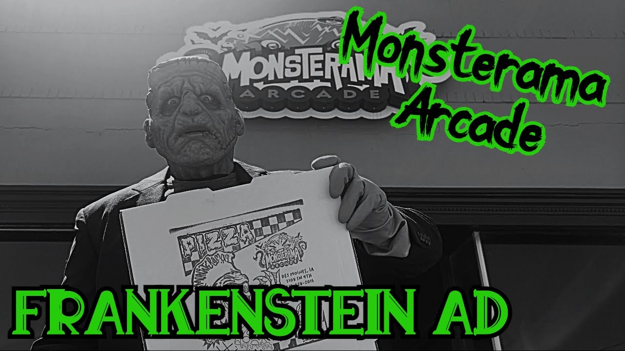 Monsterama Arcade - Frankenstein Advertisement - YouTube