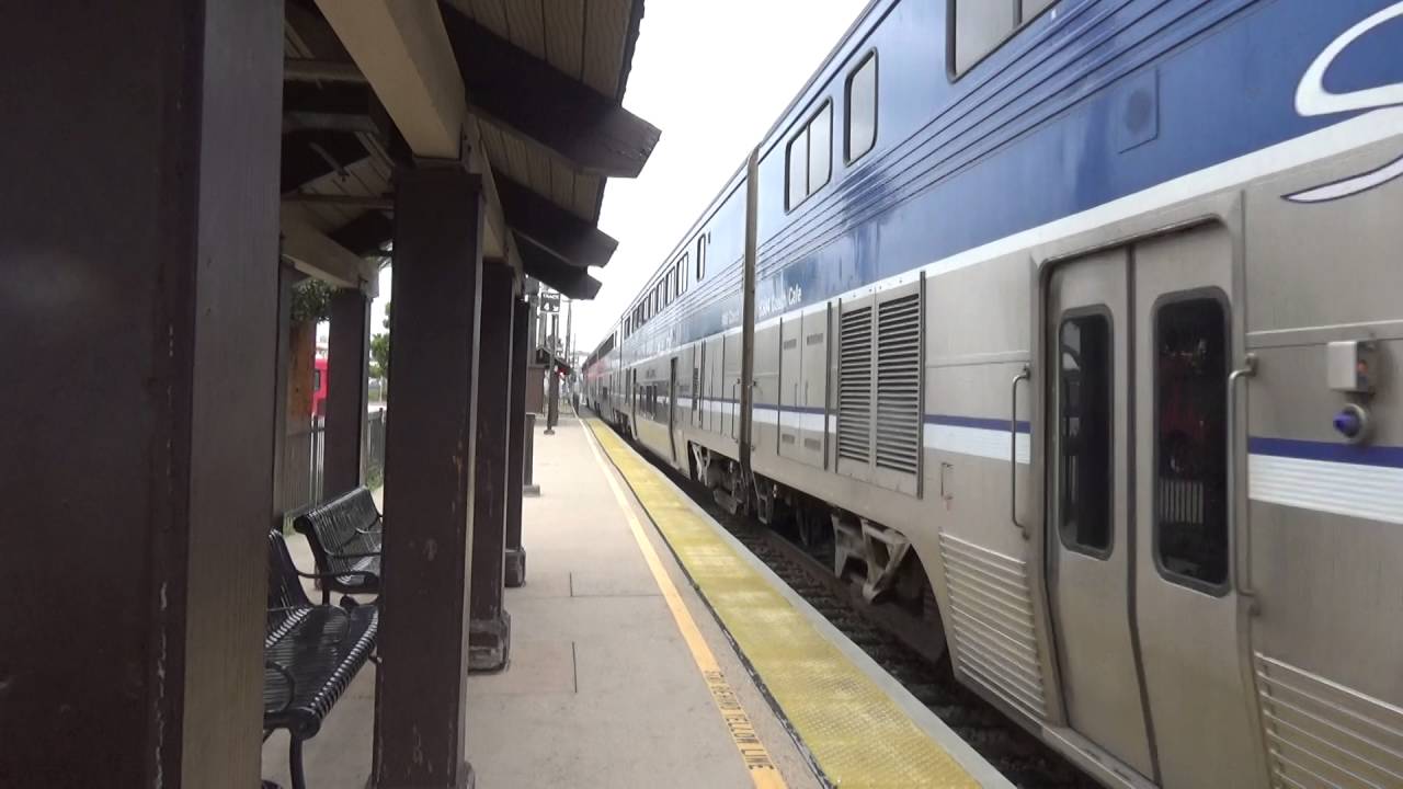 Amtrak Train 566 F59phi 458 Arrived At Old Town - YouTube