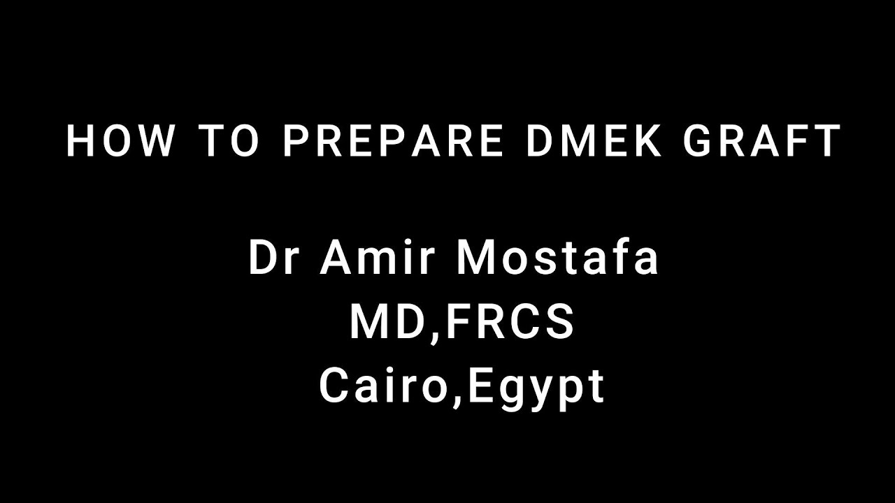 How to prepare Descemet membrane for DMEK - YouTube